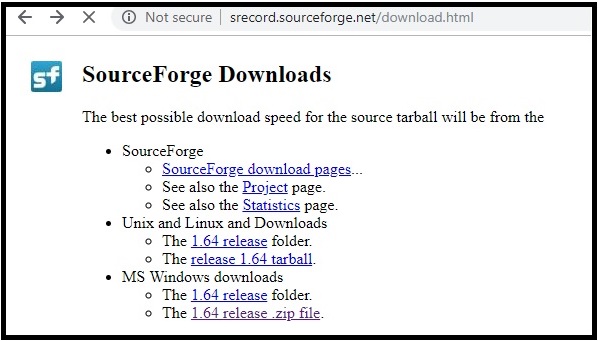 Hex file CRC calculation using Srecord tool