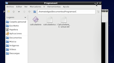 Edgar Rodolfo: 4 operaciones básicas en C (GNU/Linux)