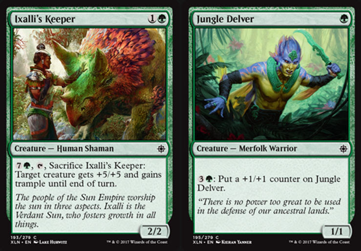 Magic the Gathering Adventures: Ixalan Set Review: Green