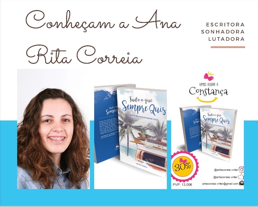 Pimenta mais Doce: Conheçam a escritora Ana Rita Correia