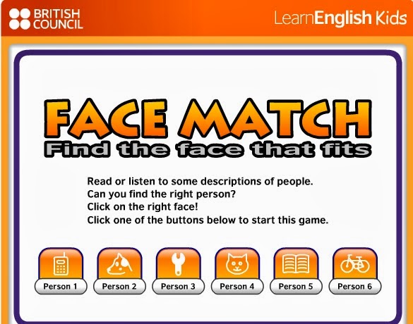 My English resources: Face match Listening Game