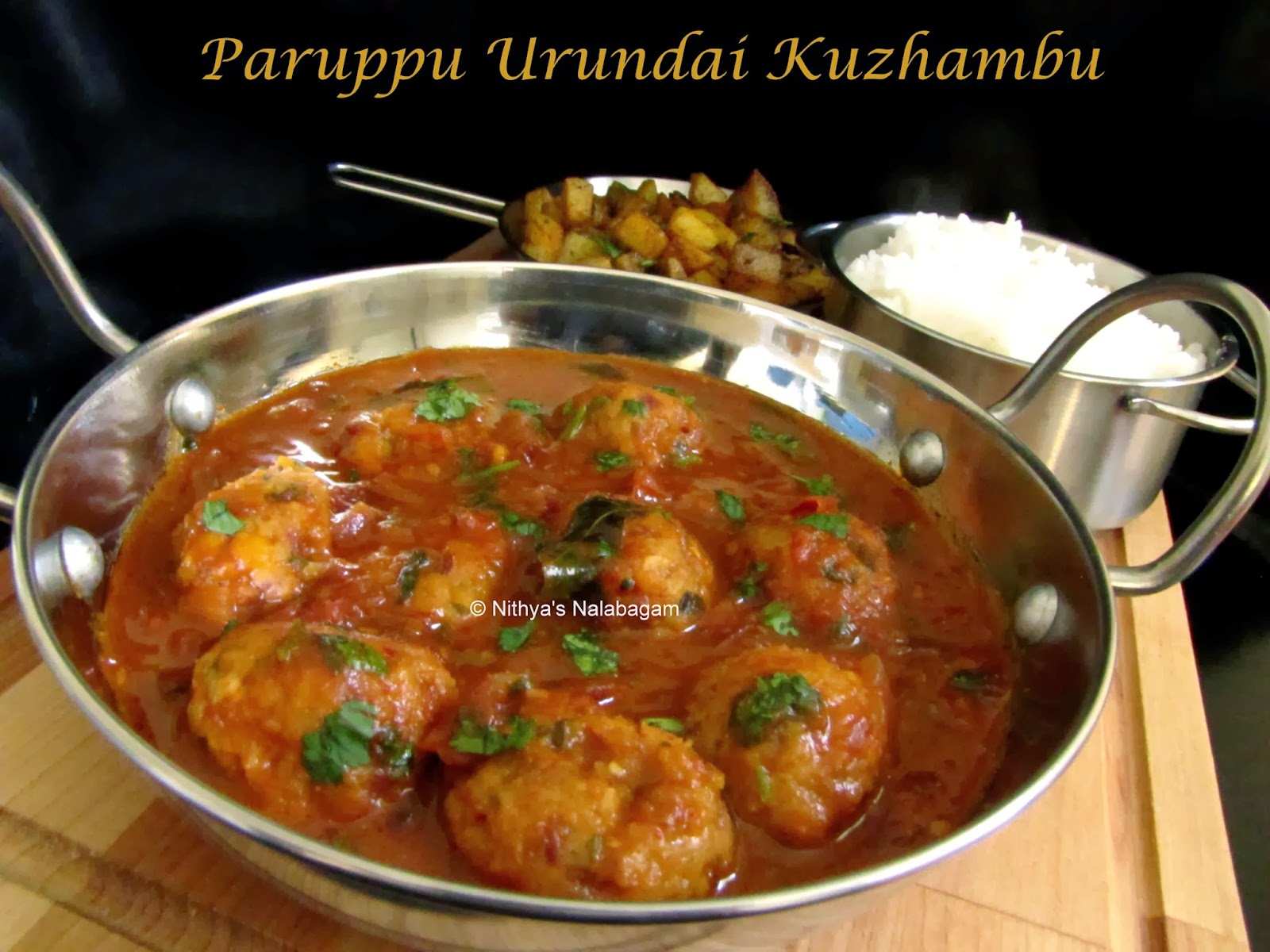 Paruppu Urundai Kuzhambu | Step by step pictures |Nithya's Nalabagam