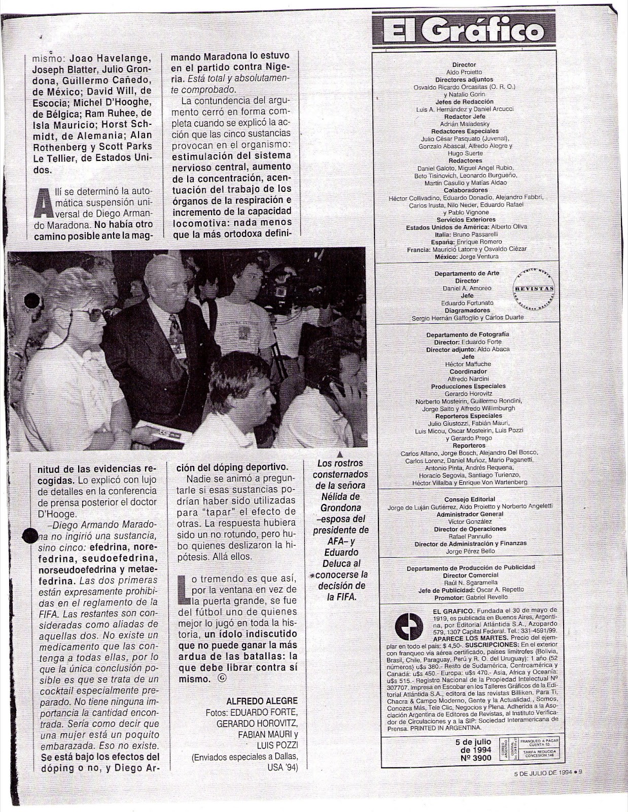 EL DOPING DE D10S: MARADONA Y EL DÓPING DEL '94