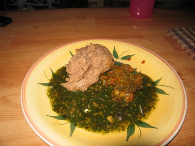 NO.GO.BELIEVE: Food: Wheat Flour, Vegetable Stew and Ewedu Soup
