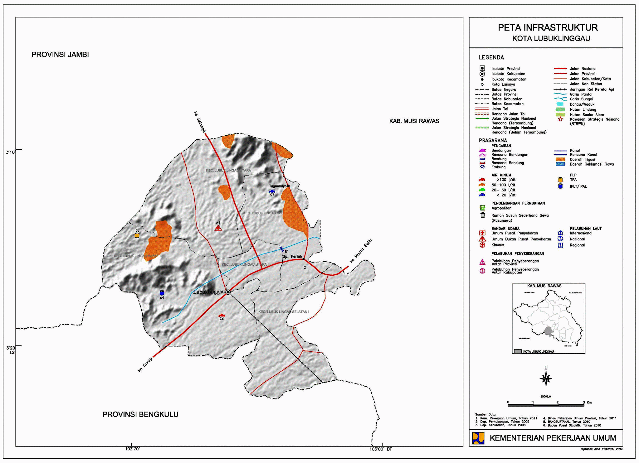 Peta Kota: Peta Kota Lubuklinggau