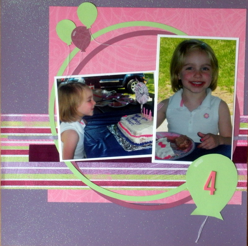 Reflections...on Living Creatively: Some Birthday Layouts