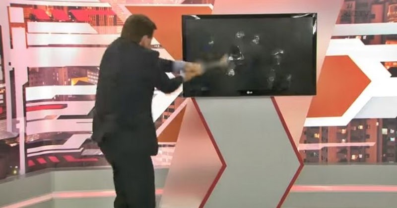 VÍDEO| Apresentador do Cidade Alerta surta e quebra cenário ao vivo ...