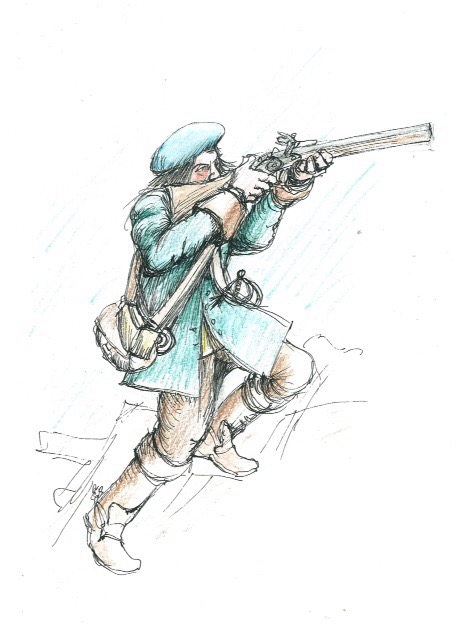 Battle Lines Military Drawing