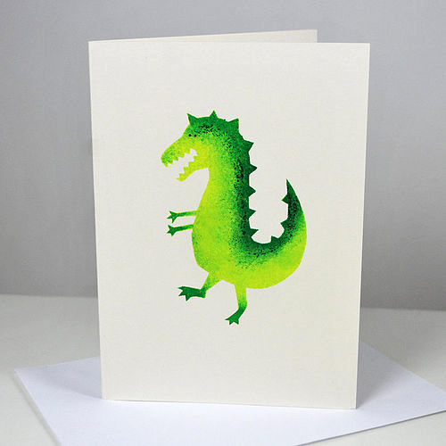 I Love Handmade: Handmade Dinosaur Card by Yeyah