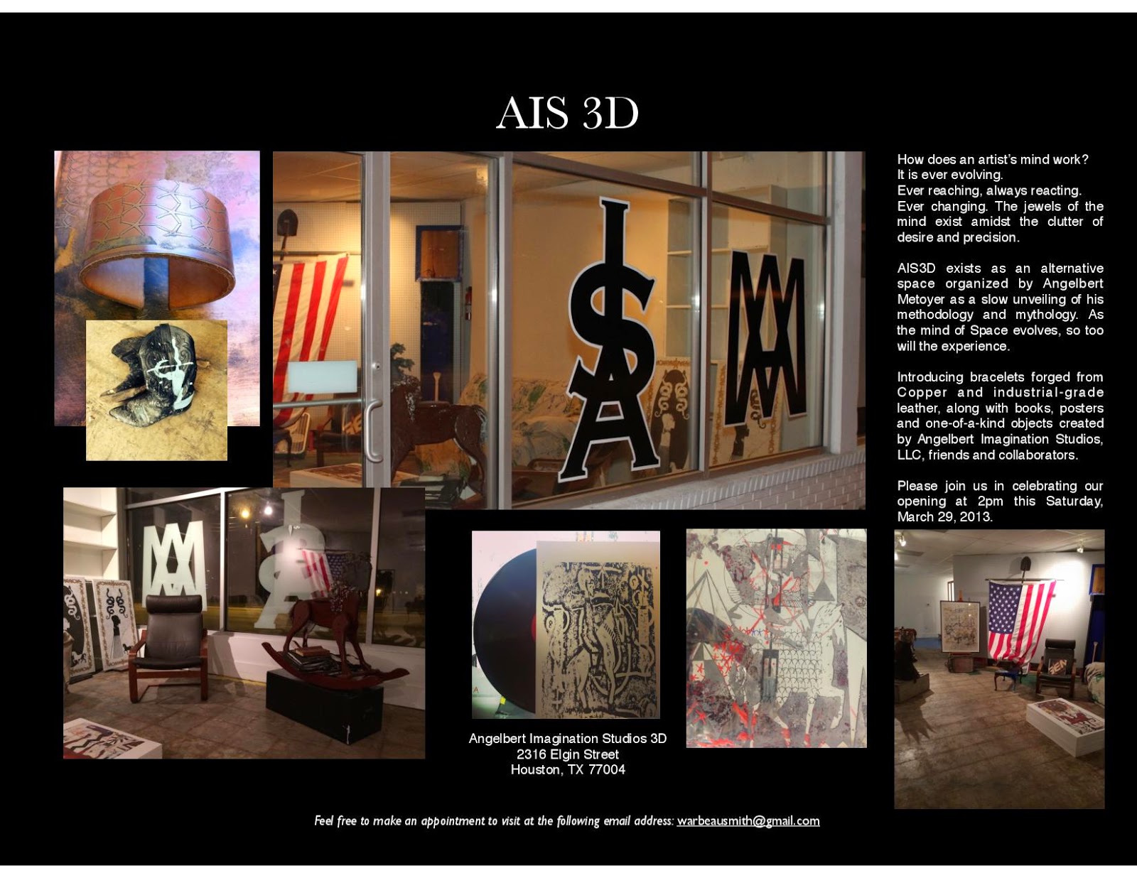 Angelbert's Imagination Studios 3.D. : AIS3D Project Space - Houston, Texas