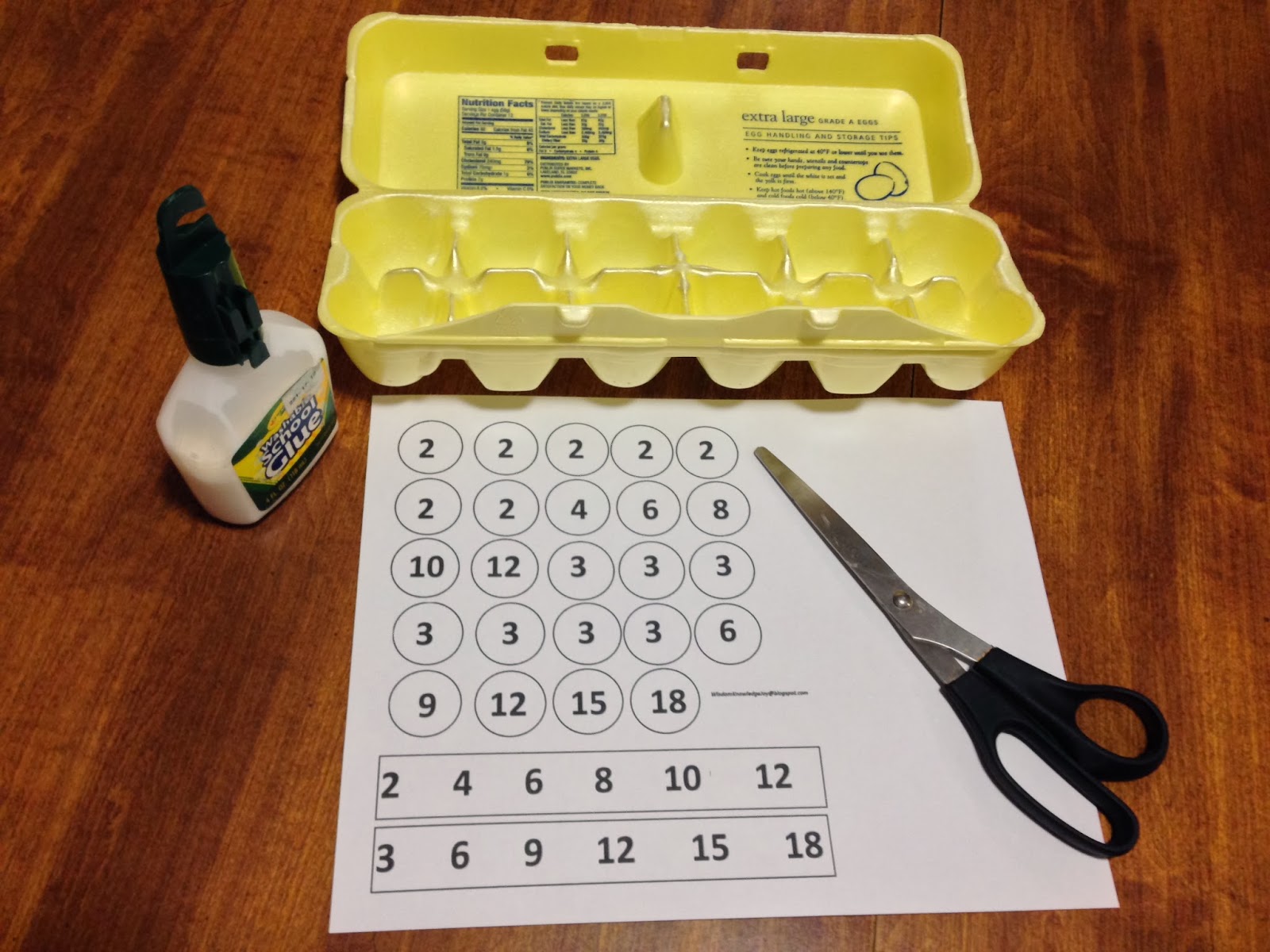 Egg Carton Skip Counting with Printables - Thriving STEM