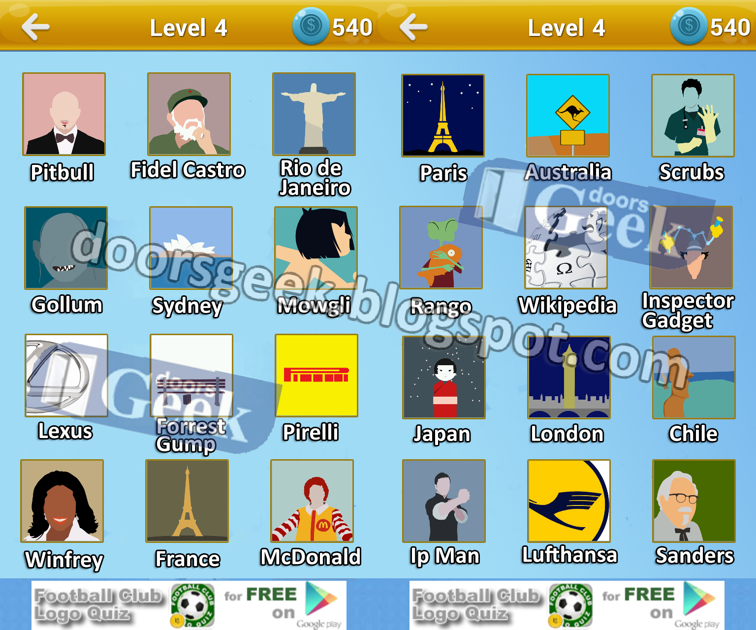 Icomania - What's the Icon? Level 4 ~ Doors Geek