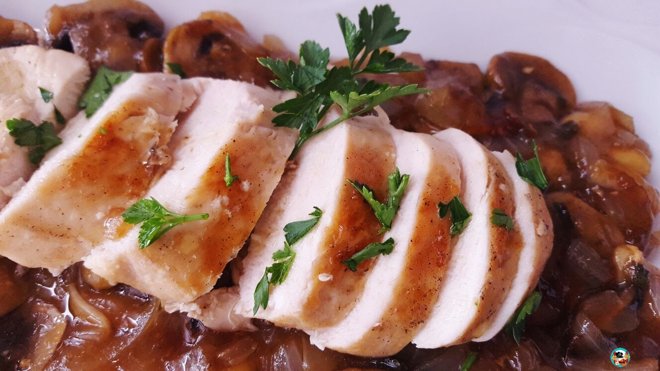 Tiras de pechugas de pollo con habas - ¡Huele Bien!