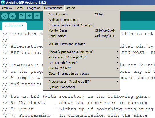 Cambiar Bootloader De Arduino Nano Y Quemar Sketches Con Otro Arduino