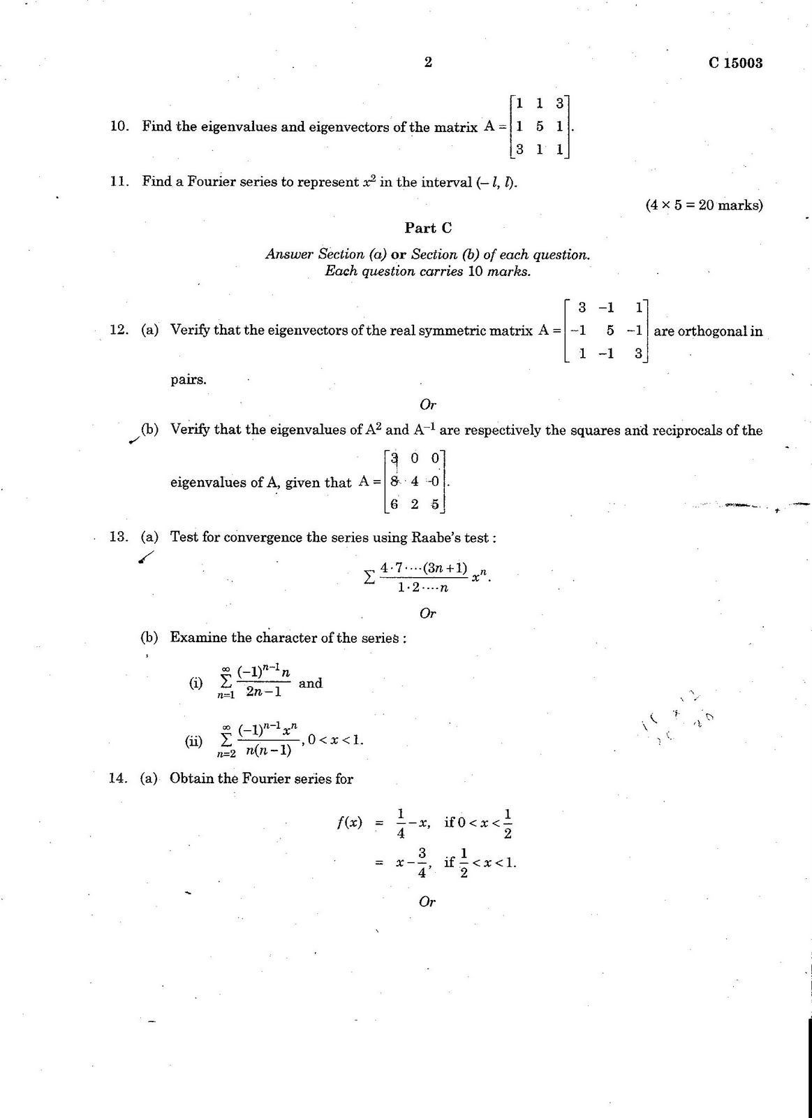 B.TECH QUESTION PAPERS -CALICUT UNIVERSITY: PTEN/EN09 101-ENGINEERING ...