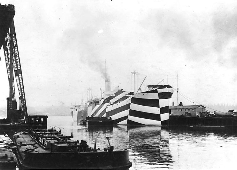 22 Vintage Photographs of Unbelievably Dazzle Camouflage Ships in World ...