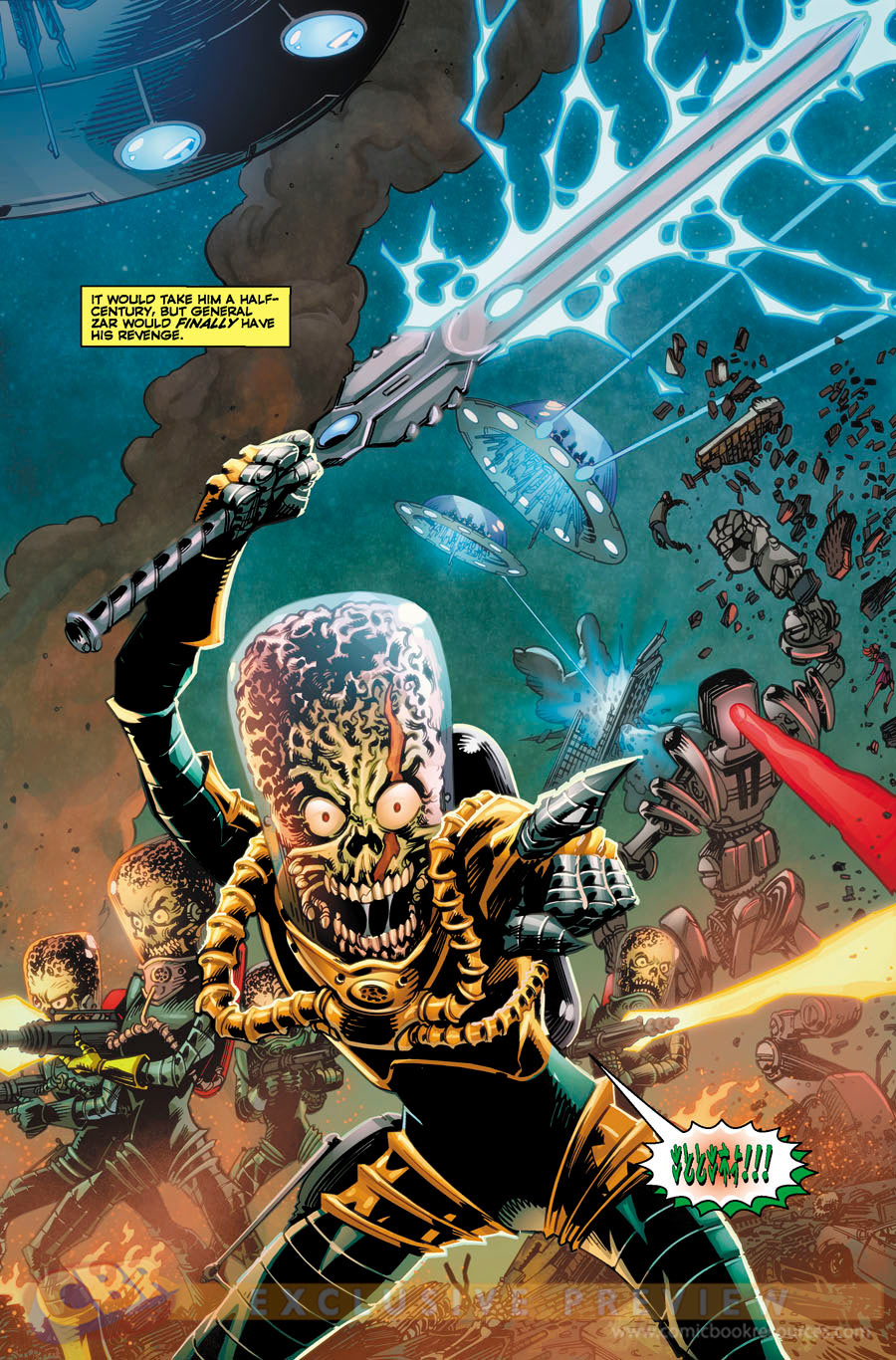 GAMMA WORLD WAR!: Sneak peek of IDW's new Mars Attacks! comic #1