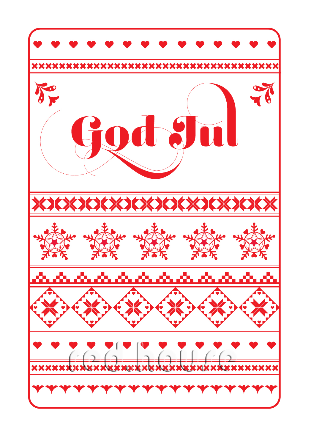 red.house: Christmas patterns in my shop!!