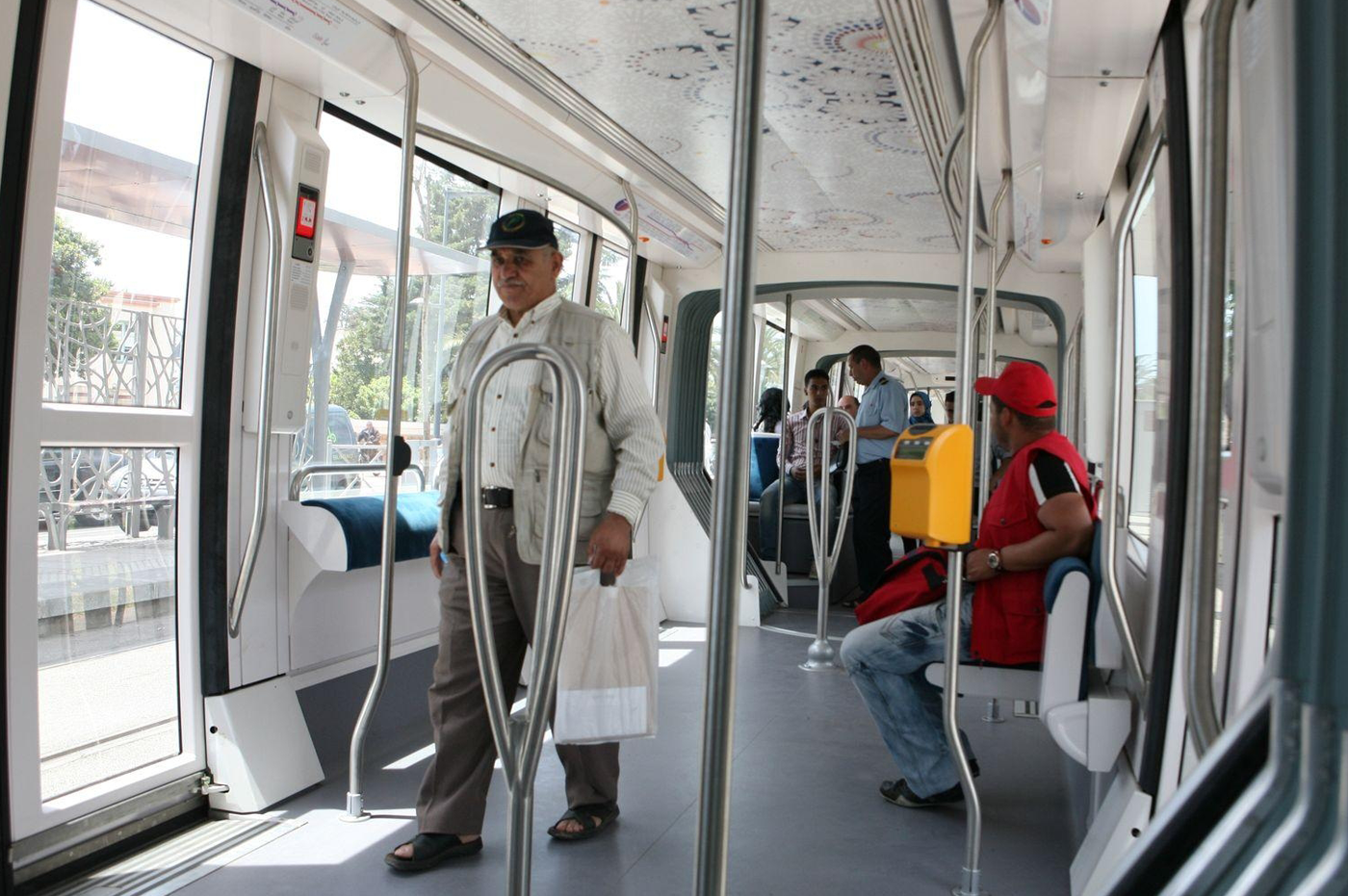 A Tramway Arrives in Casablanca