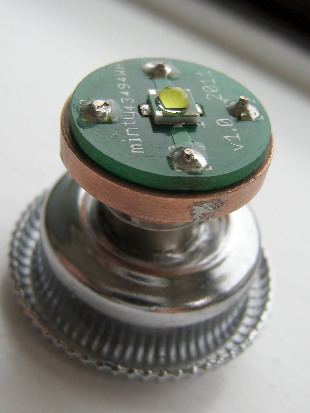 bicycle lighting: Copper-based LED bulb fitting and performance testing