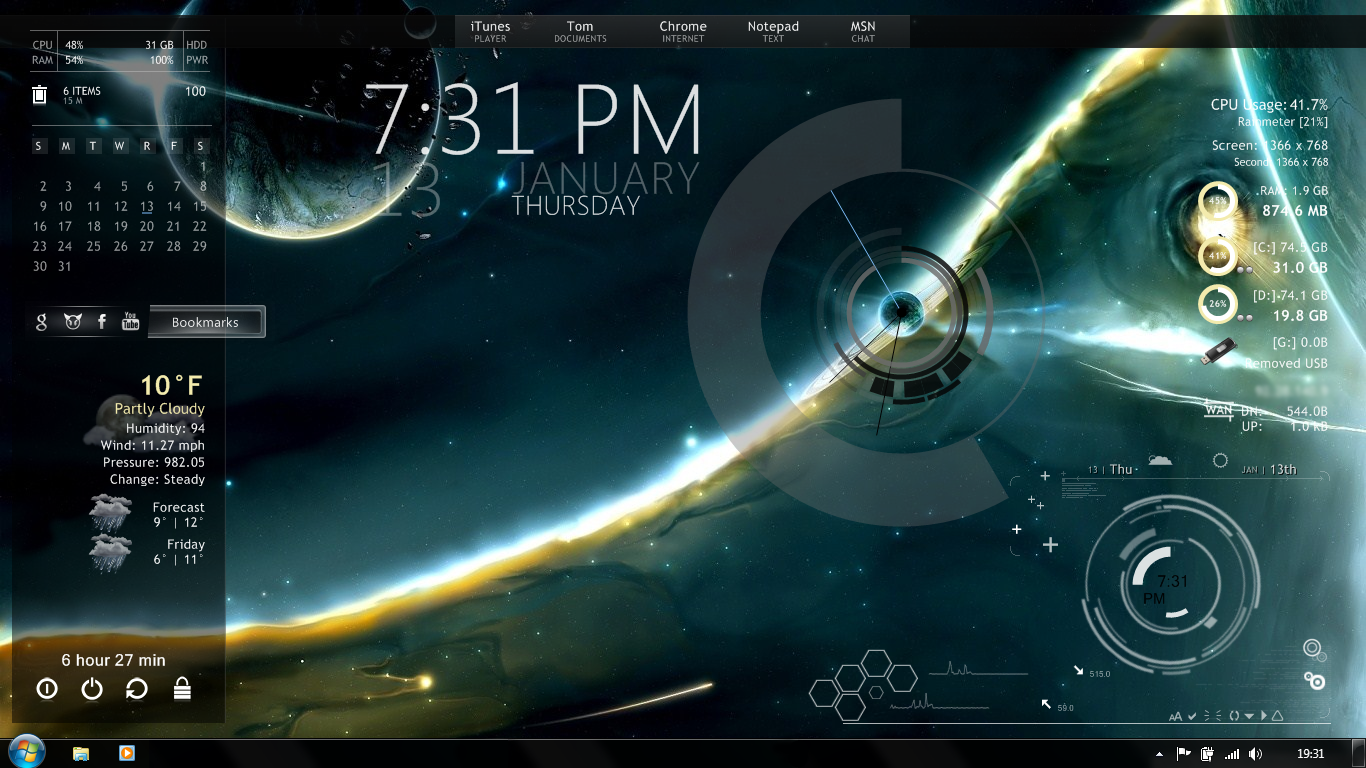 Rainmeter, herramienta de personalización de escritorio - Proxor: Rainmeter, herramienta de ...
