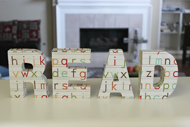 Fun with the Fullwoods: DIY "Read" Letters