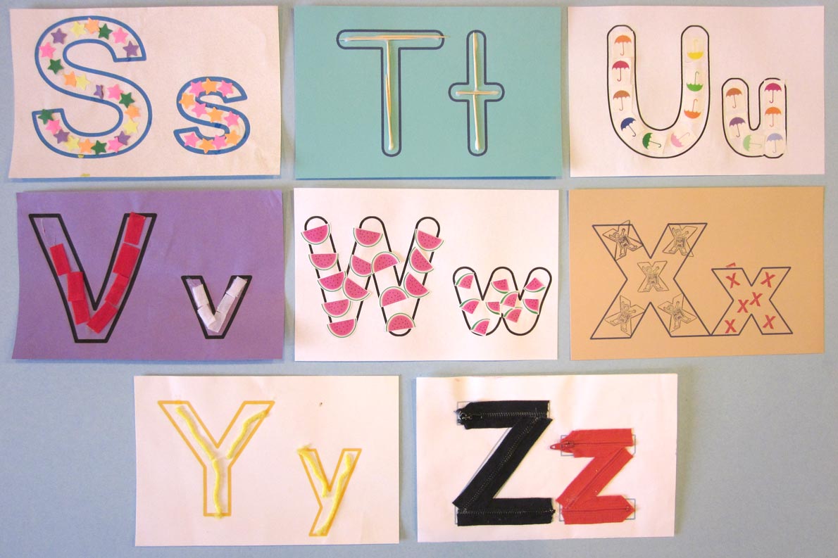 Pam Hyer: TEACHING THE ALPHABET - Letter Collages