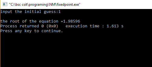 Fixed Point Method(Numerical Method) C++ Programming - Fun Solution