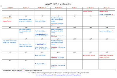 Medway Students: May Calendar