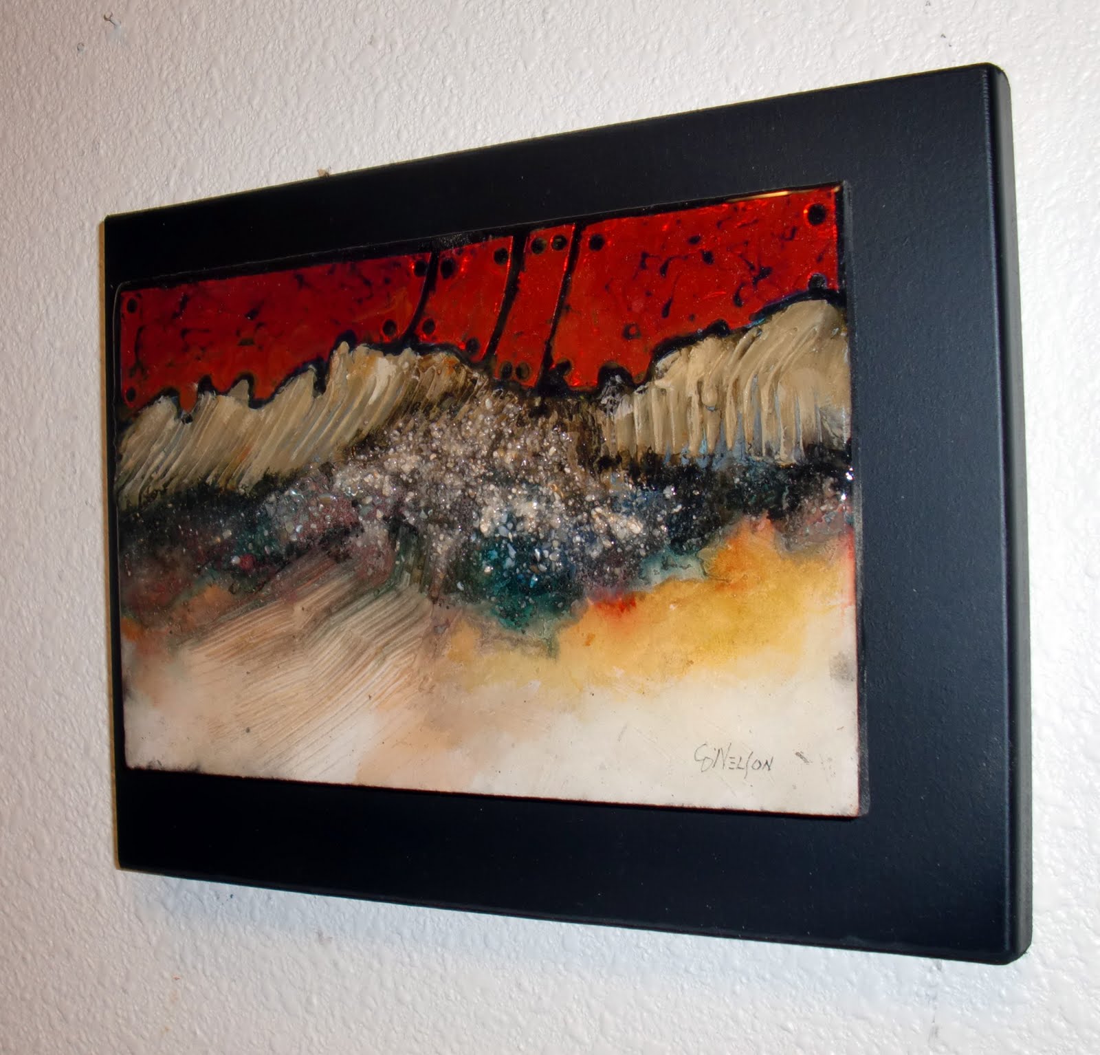 CAROL NELSON FINE ART BLOG: "RED TIDE" 11057, daily painter mixed media ...