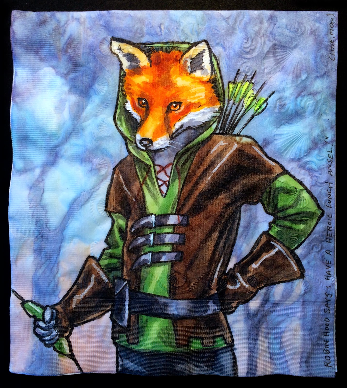 Daily Napkins: Robin Hood Fox