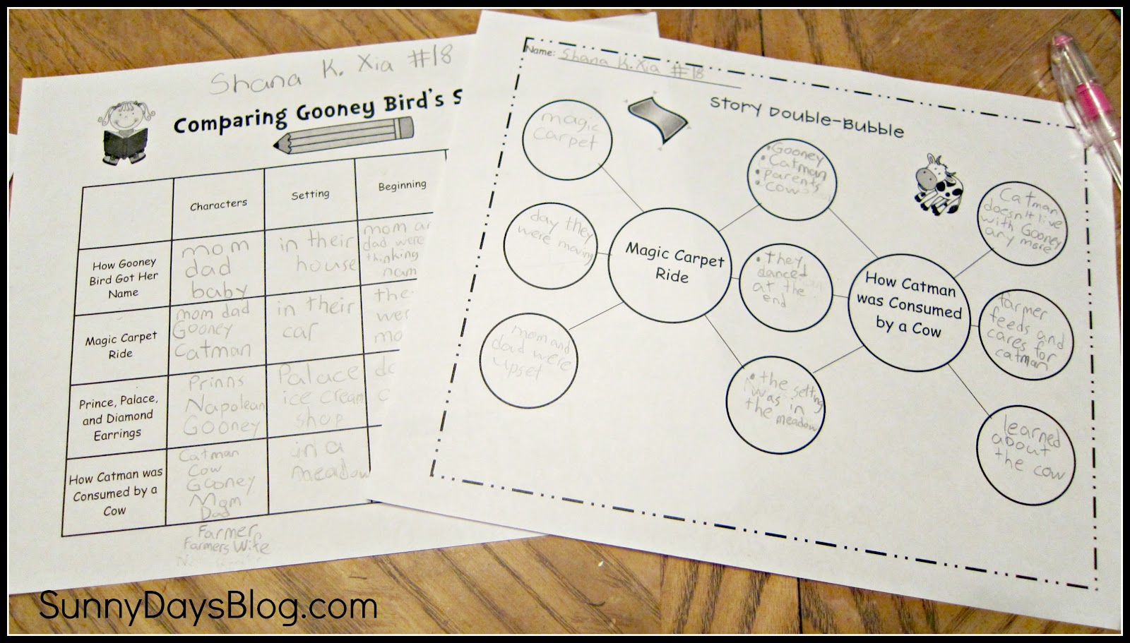 Gooney Bird, Boots & Pinwheels - Sunny Days in Second Grade