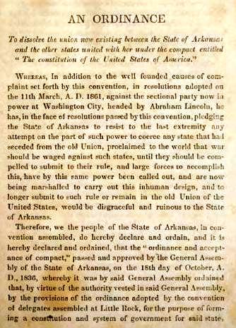 Confederate States of America Constitution: State Secession Resolutions