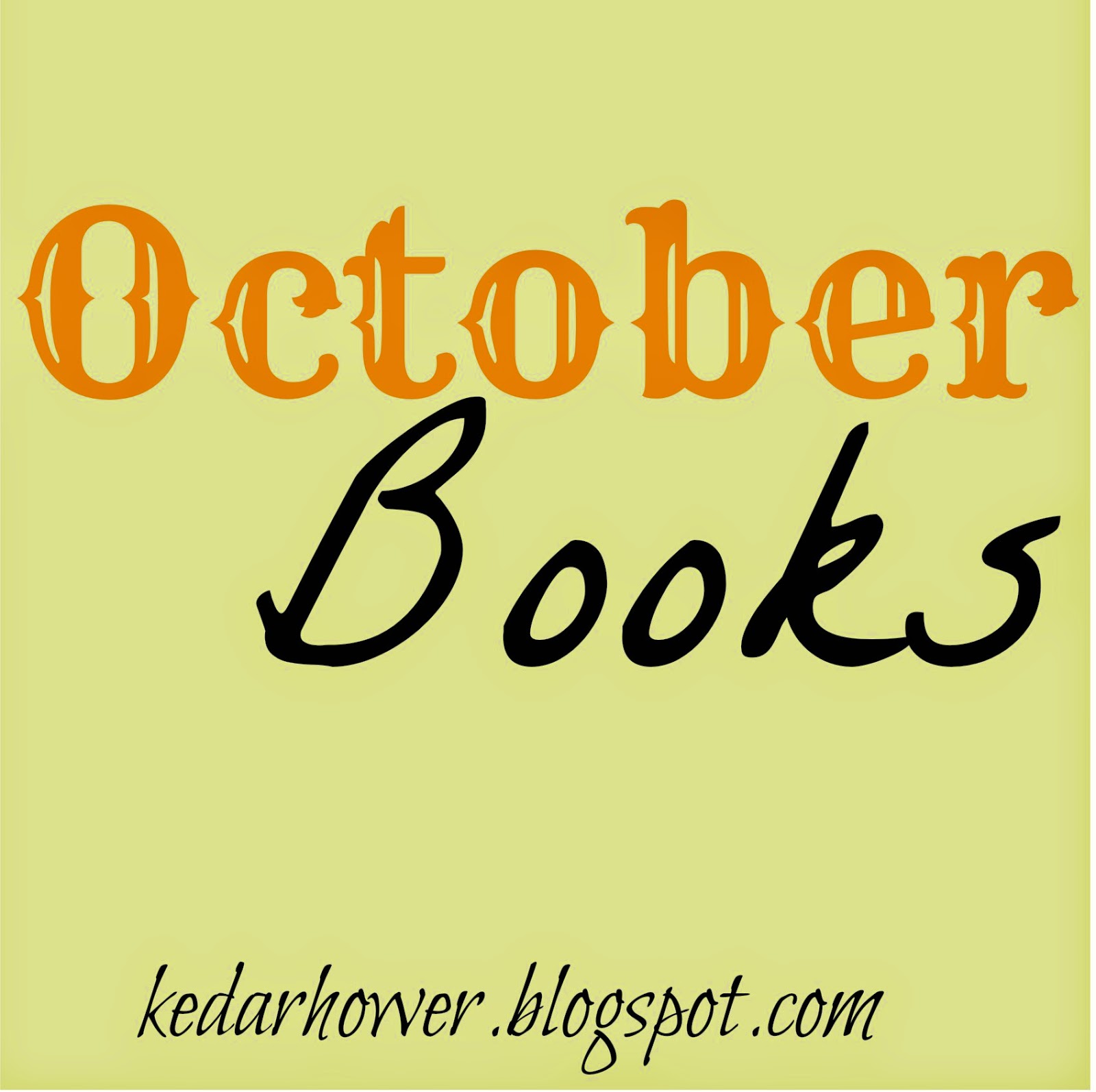 Stuff, Things, etc.: October Books