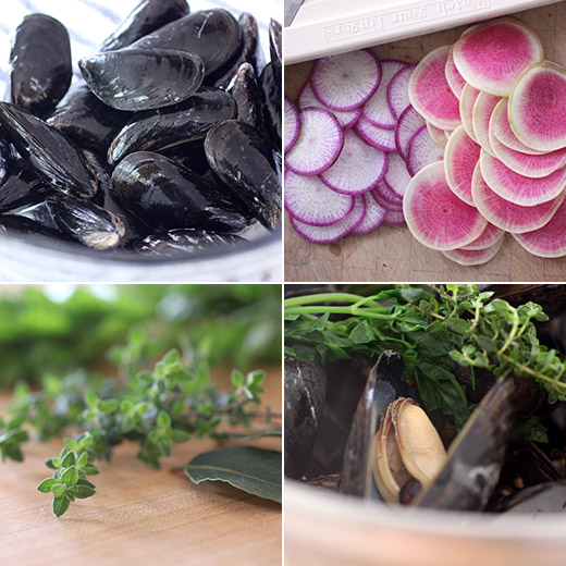 lisa is cooking: Pickled Mussels with Radishes, Toasted Coriander Seed ...