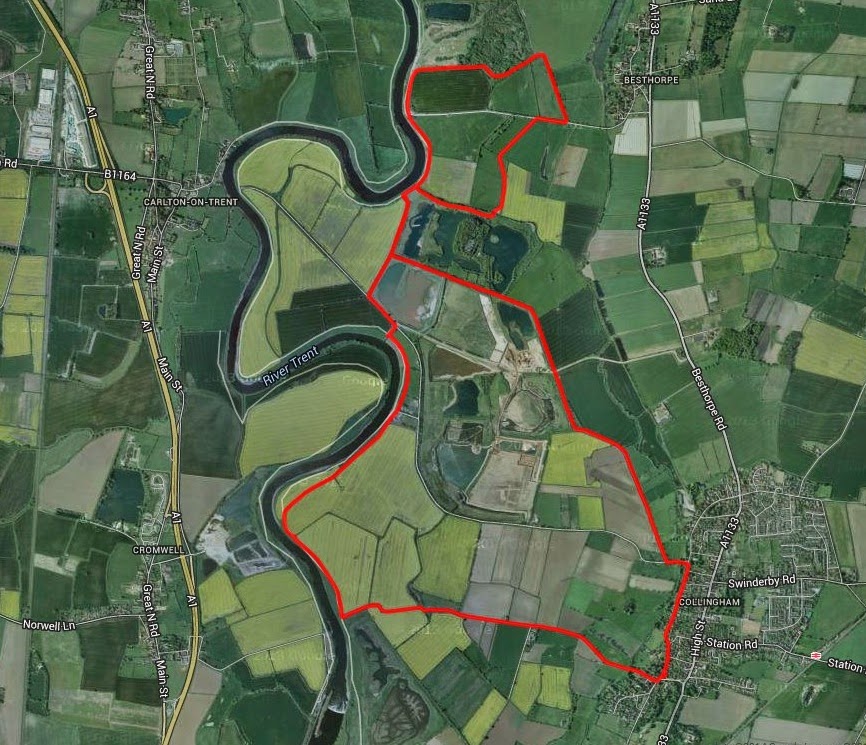 Vale of Belvoir Ramblers: Collingham, the Trent and Besthorpe Lagoons ...