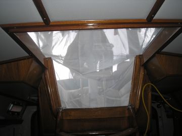 Boat Projects: Bug Screen for Companion Way Hatch