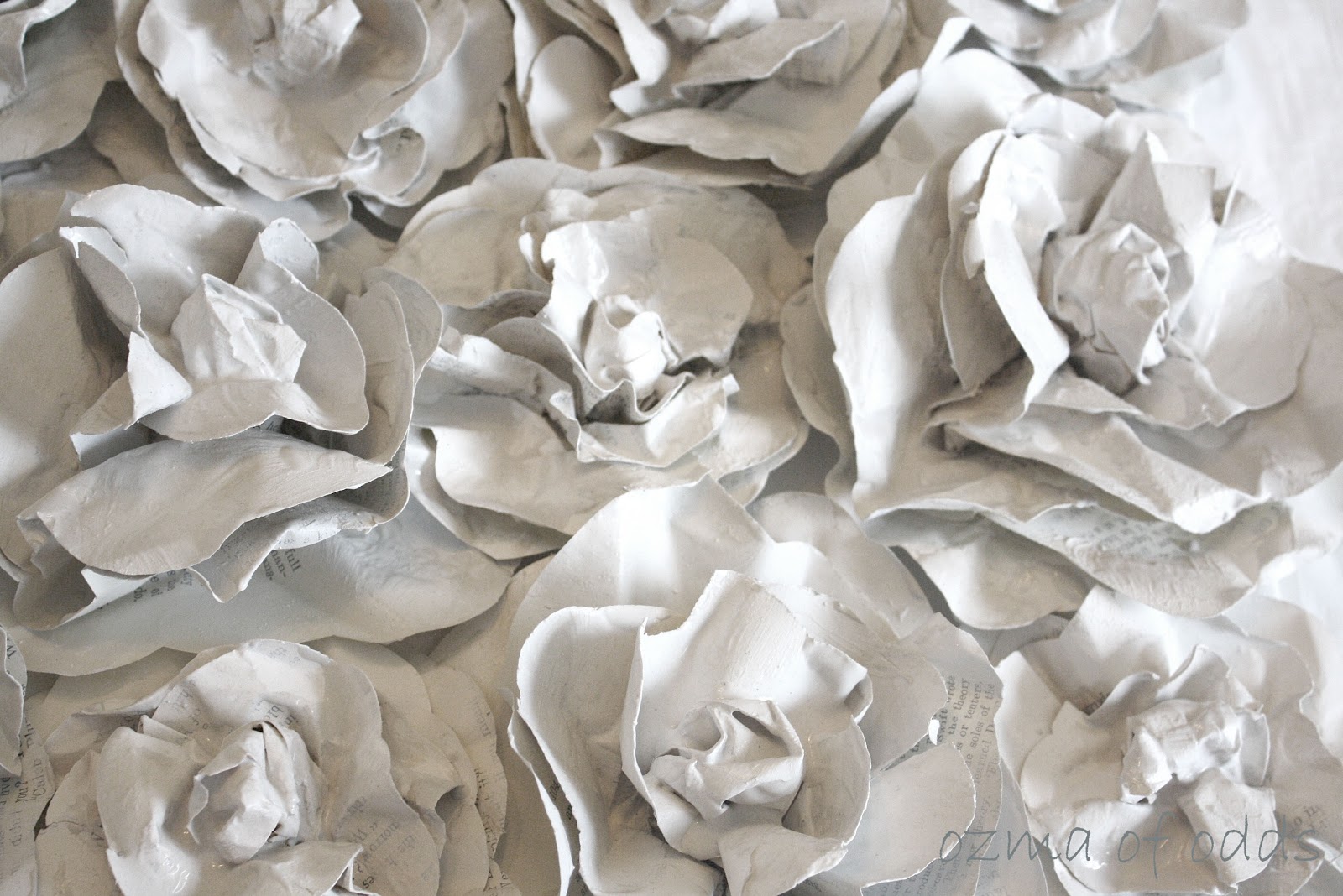 ozma of odds: ...romantic plaster rose sculpture