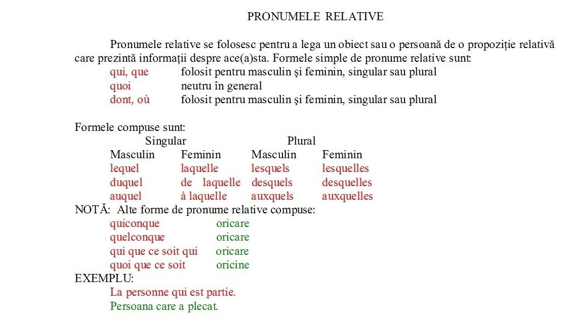 vanghele.cristiana: Pronumele relativ