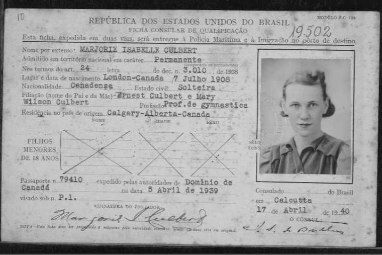Culbert Family History: Marjorie (Culbert) Royal: Rolling Down to Rio