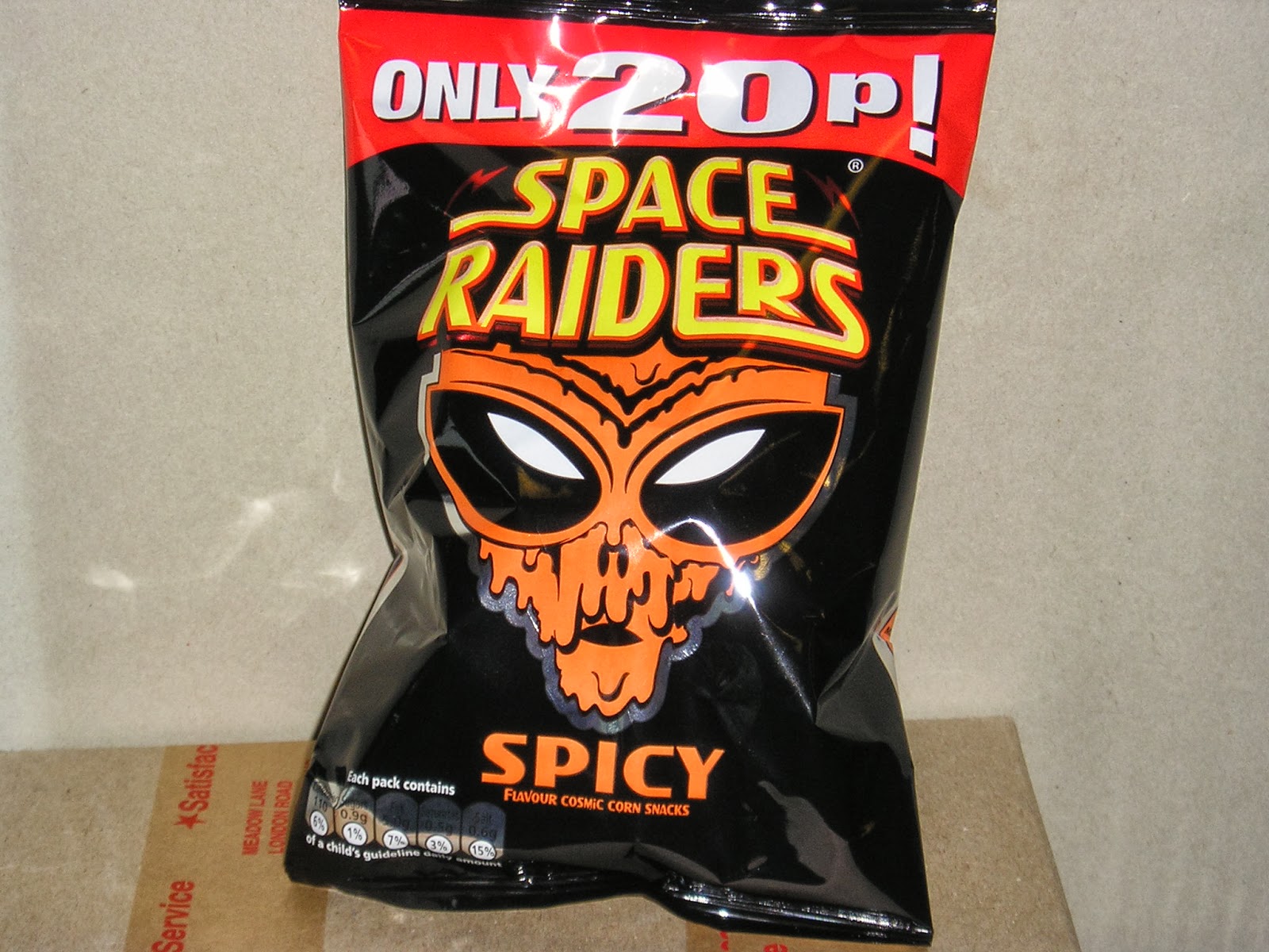 The Southall College Shop: Space Raiders Spicy 20p