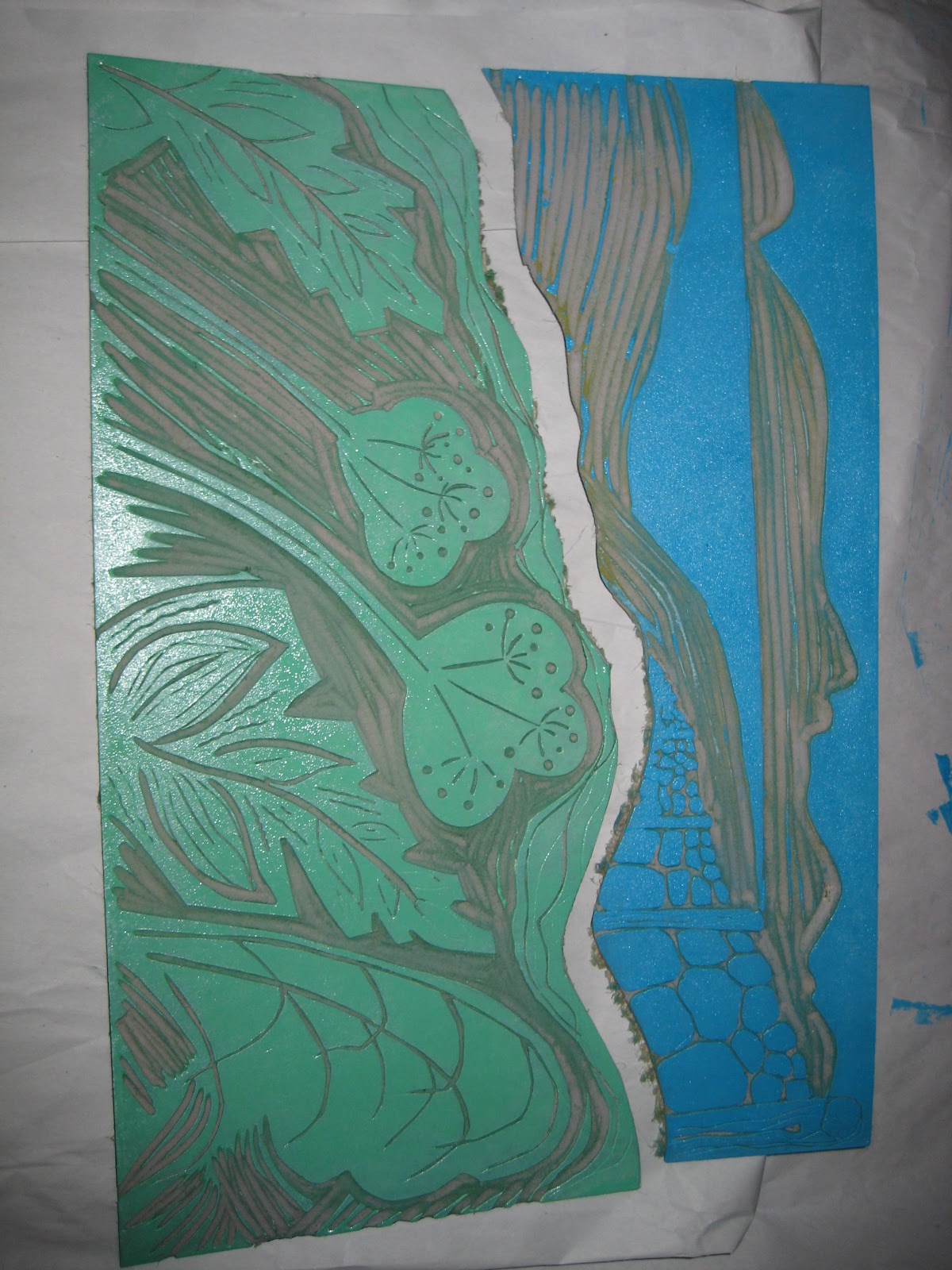 Dawn Sheridan: Multi-colour Lino print with simple registration!