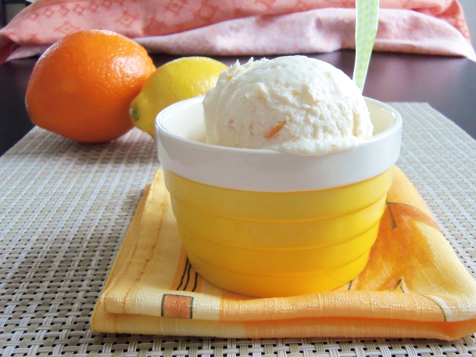 Simply Romanesco: Orange-Lemon Ice Cream