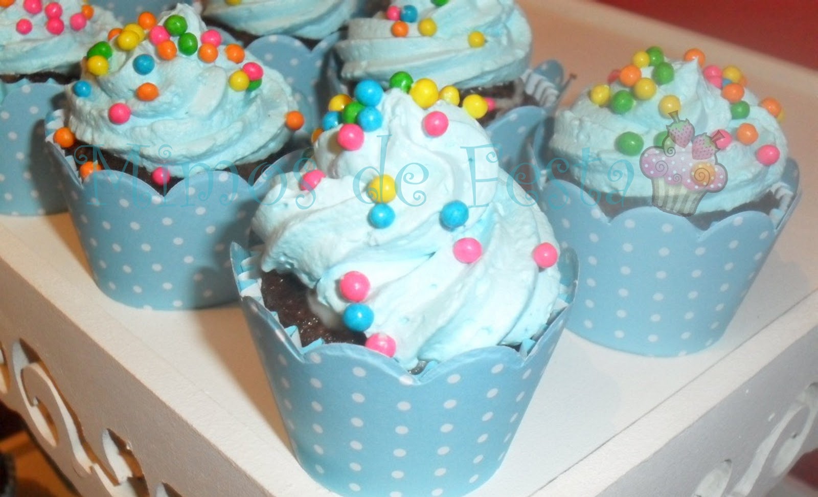 Mimos de Festa: Cupcakes Azul
