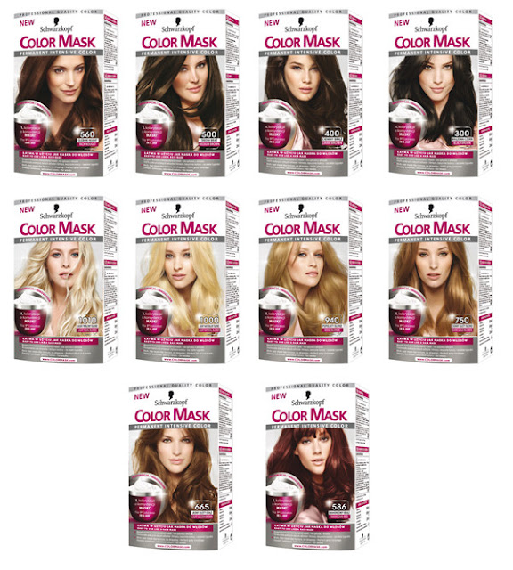 farbydo włosów: Color Mask odcień 665 Jasny złoty brąz.