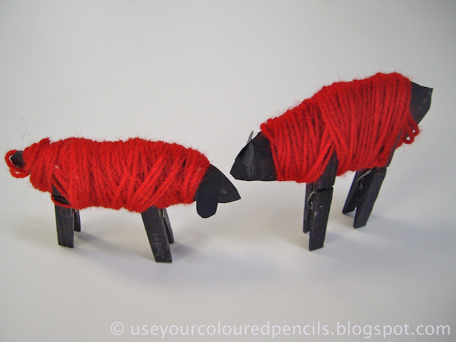 Use Your Coloured Pencils: Sheep
