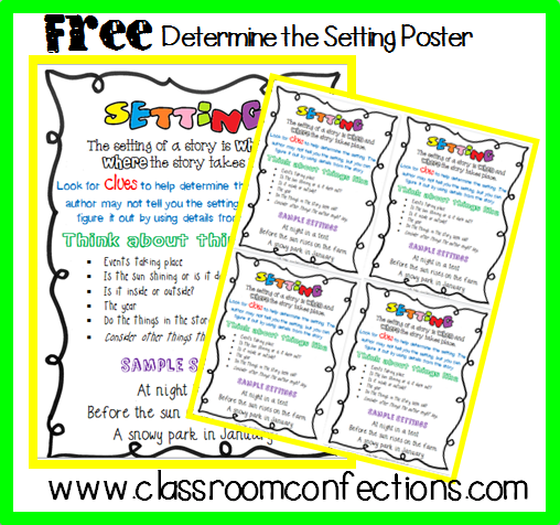 FREE Determine the Setting Poster |Classroom Activities: Social Studies ...
