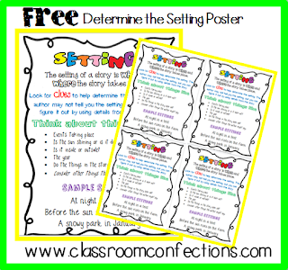 FREE Determine the Setting Poster |Classroom Activities: Social Studies ...
