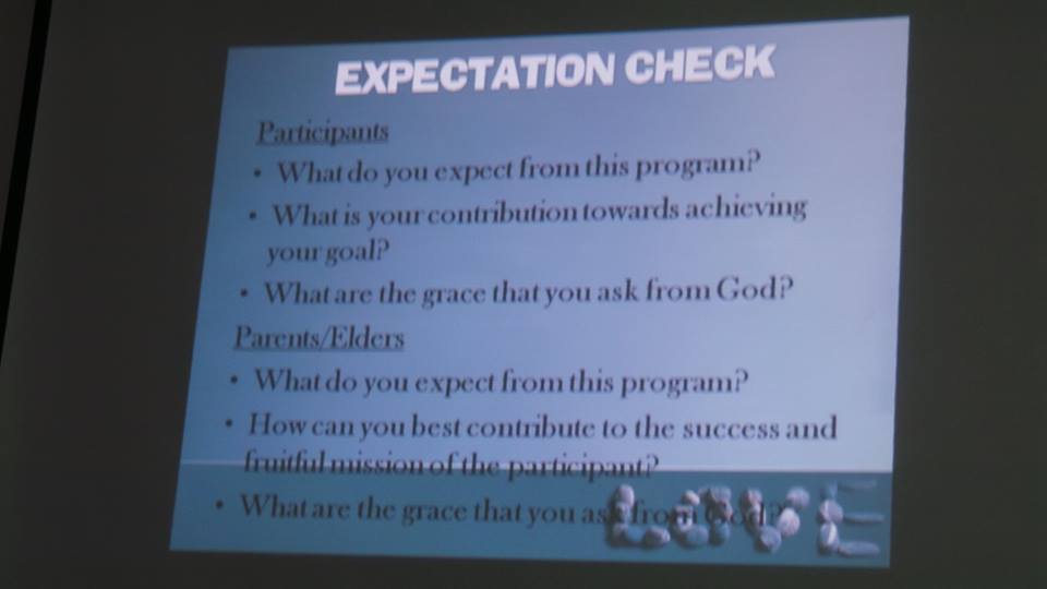 EMPOWERED ~ 'RISE UP' EXPECTATION CHECK - Diocese of Sandakan