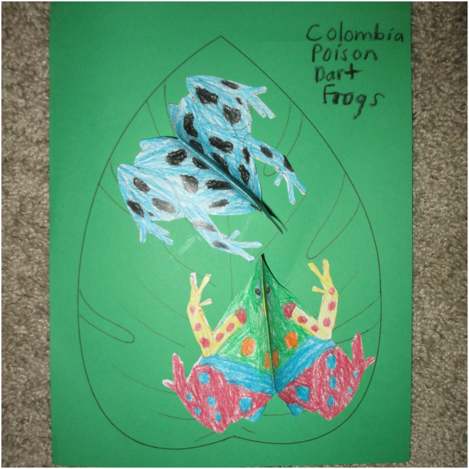 A Learning Journey: Poison Dart Frog Featured Craft